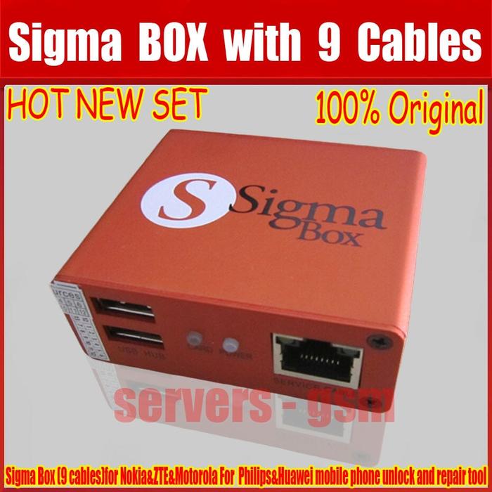 Jual The Latest Original Sigma Box / Signa Box With 9 Cables Free ...