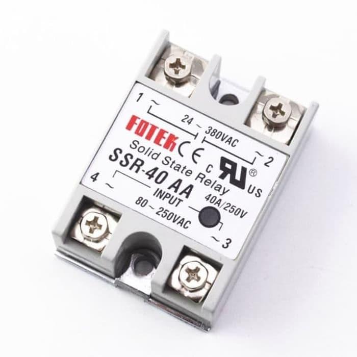 Jual Solid State Relay SSR-40AA 40Ampere AC control AC Single Phase ...
