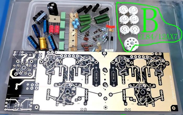 Jual 6V6 /6Sl7 /12Ax7 /El84 Hifi Vacuum Tube Amplifier Kit Diy 10W ...