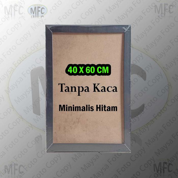 Jual Bingkai foto Tanpa kaca 40x60 full 3 cm Minimalis Hitam dan Ukir ...