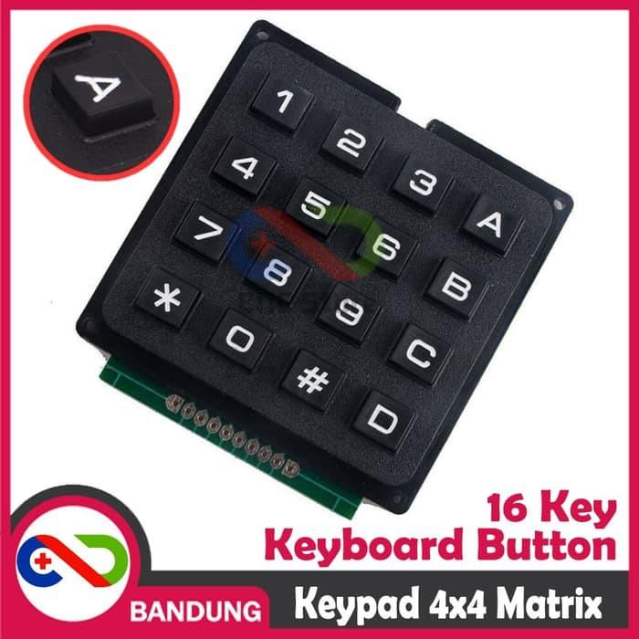 Jual CV ELEKTRON KEYPAD 4X4 MATRIX ARRAY 16 KEY KEYBOARD HARD KEYPAD ...