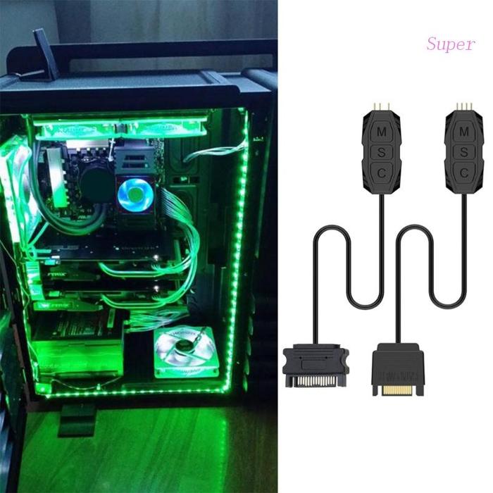 Jual Kabel Controller Rgb Super, Pc 5V 12V Argb Cpu Untuk Case Fan ...