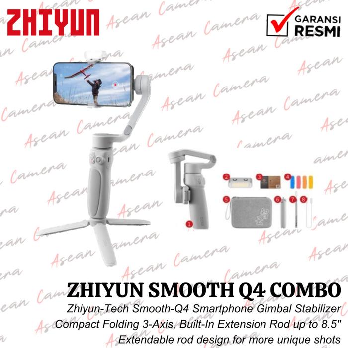 Jual Zhiyun Smooth Q4 Combo Gimbal Stabilizer HP Smartphone Tech - Jakarta Utara - Asean Camera ...