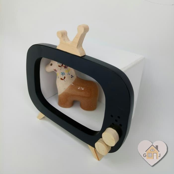 Jual Dekorasi Ruang Tamu Pernak-Pernik Small TV Box Kayu MDF Warna ...