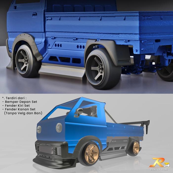Jual Wpl D12 Body Kit B004 By Blackbox Design - Rc Drift 3D Print Wpl ...