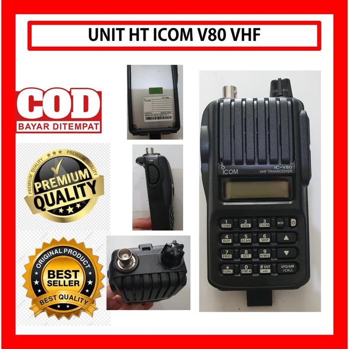 Jual HT Icom v80 V 80 ICV80 VHF Handy Talkie Jual IC-V80 HT saja Murah ...