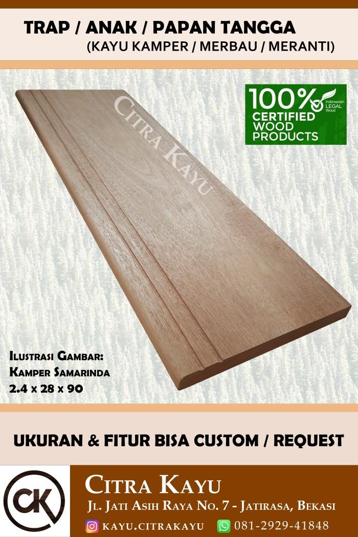 Jual TRAP TANGGA / PAPAN / ANAK TANGGA KAYU SOLID KAMPER / MERBAU ...
