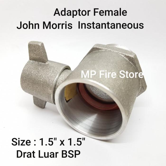 Jual ADAPTOR PEMADAM JOHN MORRIS INSTANTANEOUS FEMALE 1.5 in DRAT LUAR ...