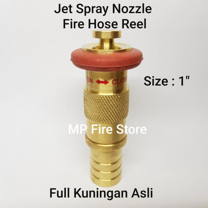 Jual FIRE JET SPRAY NOZZLE 1 in HOSE REEL VARIABLE PEMADAM KUNINGAN ...