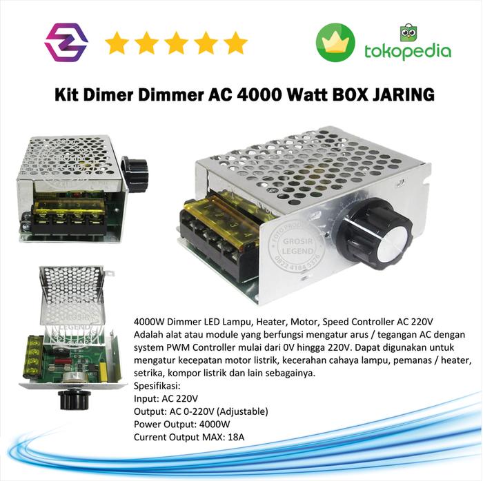 Jual Kit Dimer Dimmer AC 4000 Watt BOX JARING - Kab. Banyumas - GROSIR ...