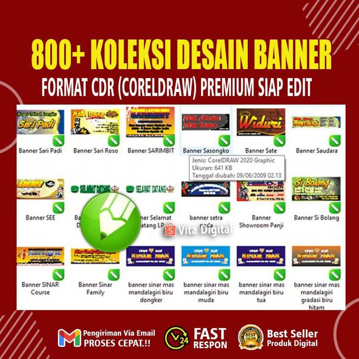 Jual 800+ Desain Template Banner Format CDR (coreldraw) siap edit (^_^) - Jakarta Barat ...