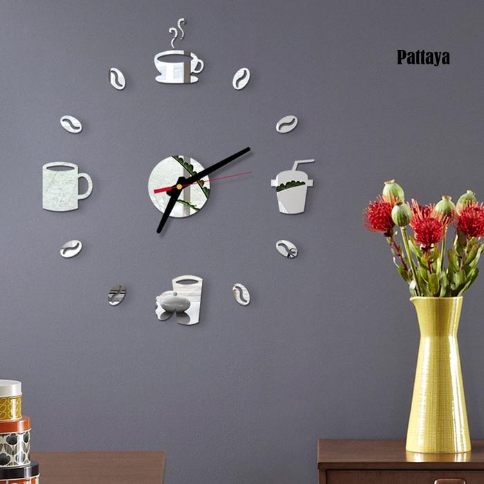 Jual [PT] 3d Efek Cermin Akrilik DIY Jam Dinding Stiker Mural Decal ...