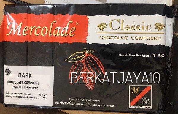 Jual New Mercolade Classic Dark 1 kg Chocolate Compound Coklat Batang ...