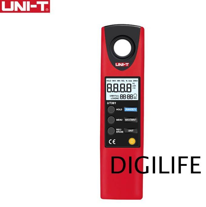 Jual Lux Meter Data Logger UNI-T UT381 Light Tester Digital Luminomete ...