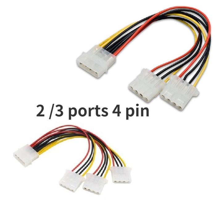 Jual 2/3 Ports 4 Pin Pata Male To 4 P Molex Male Splitter - Kota Depok ...