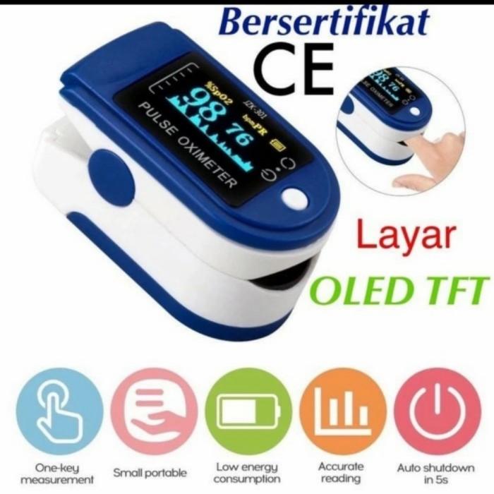 Jual fingertip Pulse oximeter oxymeter spo2 alat ukur kadar oksigen ...