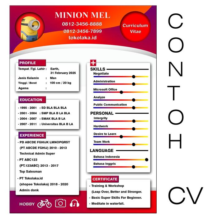 Jual JASA DESAIN CV JASA DESIGN CV JASA BIKIN CV JASA BUAT CV i1336 ...