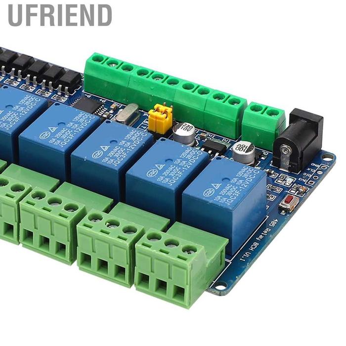 Jual Ufriend Modul Relay 8 Channel 8ch Rs485 Ttl Dc 12v - Kab ...