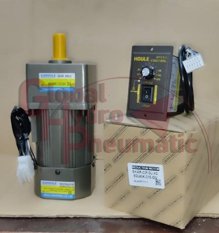 Jual Variable speed control 1 phase AC motor gearbox HOULE 220V 40W ...