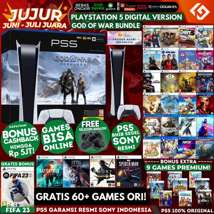 Jual PS5 Digital Version - ASIA LOCAL RESMI INDO PS 5 SONY Playstation ...