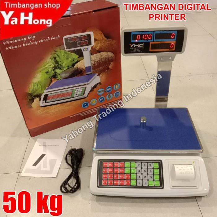 Jual Timbangan Digital Printer / Price Computing Scale + Printer 50kg ...