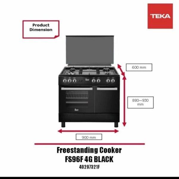 Jual TEKA FREESTANDING COOKER FS96F B 4G Kompor Oven 4 Tungku FREE ...