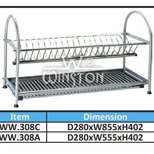 Jual Rak piring dan gelas stainless 90 cm 308C Winston Best - Kota ...