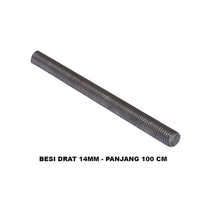 Jual Hot Eelic Bed-M14X100 Besi Drat Ulir Diameter 14Mm X Panjang 100 ...