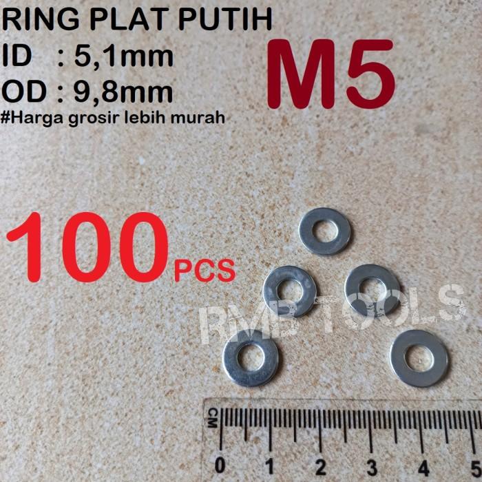 Jual Ring Plat Putih M5 Galvanis / Washer Plate M5 Galvanis - Kota ...