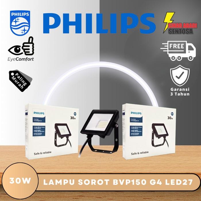 Jual PHILIPS Lampu Sorot BVP150 G2 30W 220V SWB LED Flood Light - Putih ...