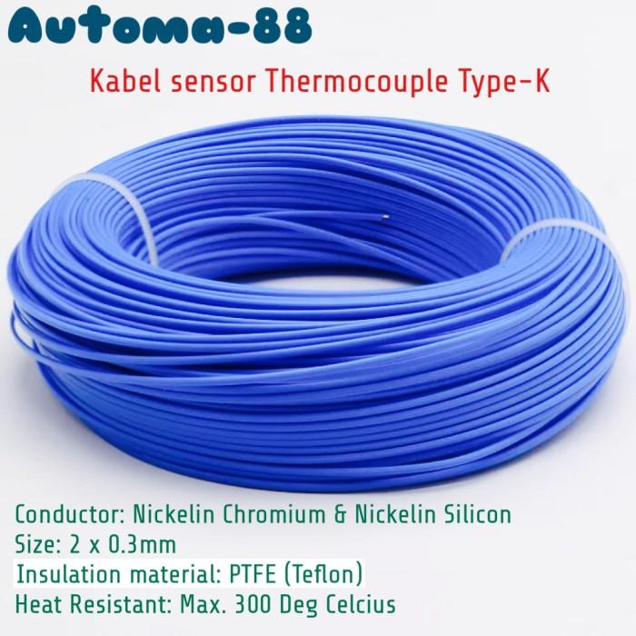 Jual 1 Rol Kabel Sensor 100M Thermocouple Type-K 100 Mtr untuk Wiring ...