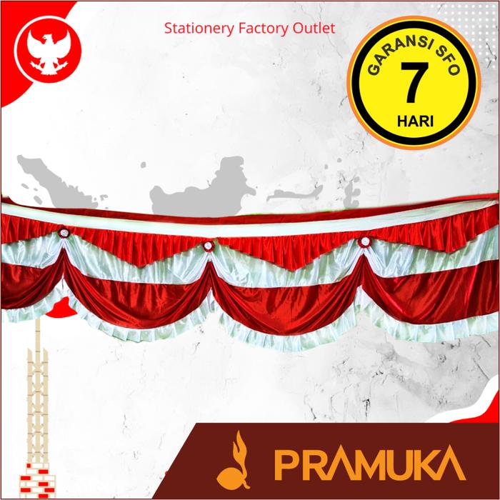 Jual Bendera Background Sultan Premium 5 Gelombang - Merah Putih HUT RI ...
