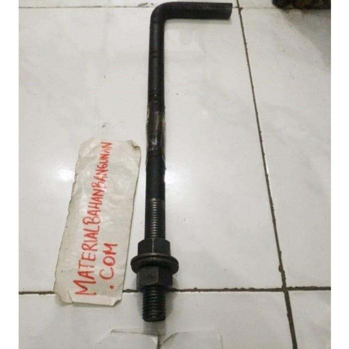 Jual Baut Angkur Type L 25 Mm X 40 Cm Baut Jangkar Pondasi Tiang Cor ...