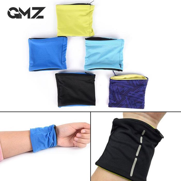Jual Hot Sale Reflective Running Wrist Wallet Pocket Wristband - Kota ...