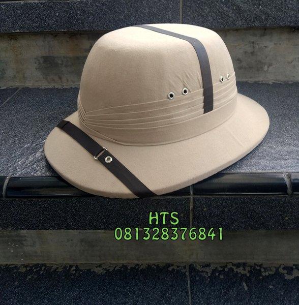 Jual sepeda onthel - topi polka topi klasik era kolonial bahan kain ...