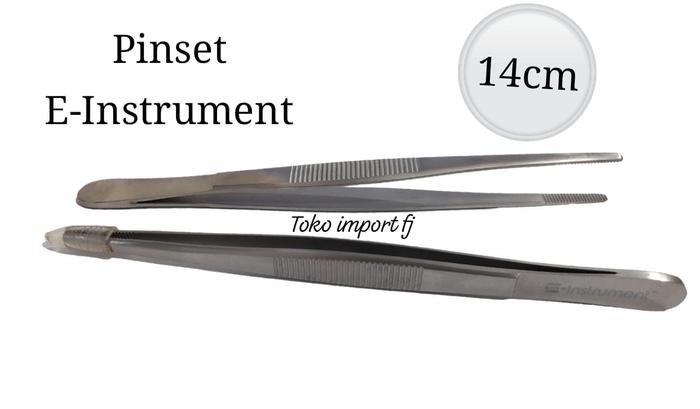 Jual PINSET ANATOMIS 14 cm / THUMB DRESSING FORCEP E-INSTRUMENT - READY ...