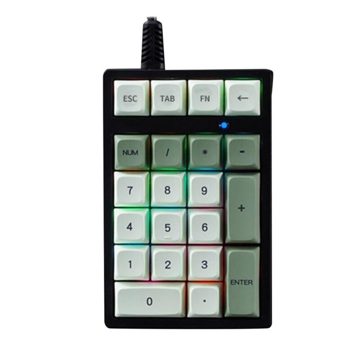 Jual Mo Mechanical Numeric Keypad Green Axis Rgb Usb Wired Keyboard Di ...