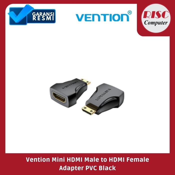 Jual Vention Mini HDMI Male to HDMI Female Adapter PVC Black - AISB0 ...