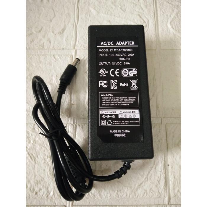 Jual ADAPTER 15V 5A model:ZF 120A-1205000 Jek DC 5.5mm X 2.1mm - 2.5mm - Kota Surabaya - COC ...