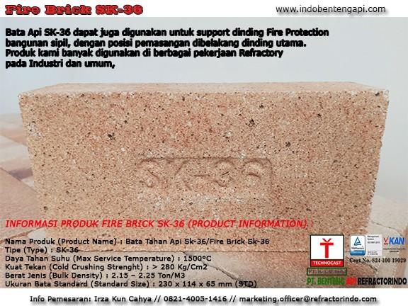 Jual Dijual Bata Tahan Api Type SK-36 Fire Brick Refractory Diskon - Jakarta Barat - giarani ...
