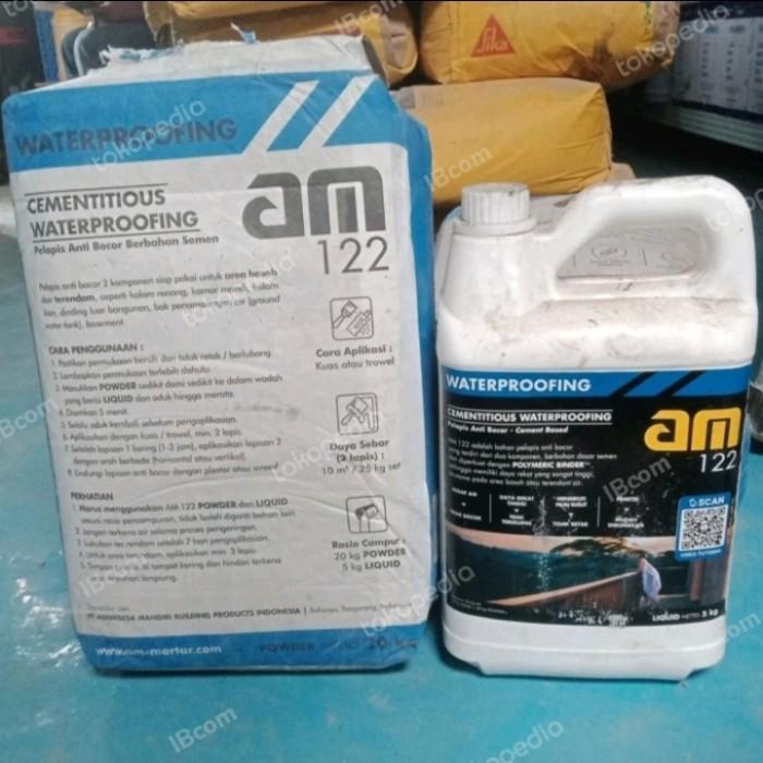 Jual am122 pelapis anti bocor berbahan dasar semen 2 komponen 25kg set ...