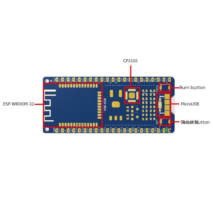 Jual Vivi ESP32-WROOM-32D WiFi Papan Pengembangan Untuk IDE Expansion ...