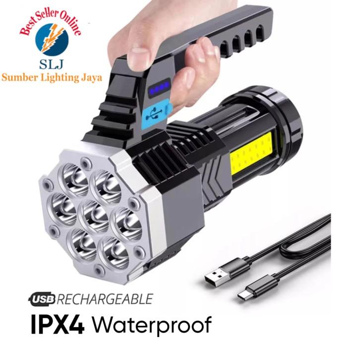 Promo SENTER LED 4 MATA 48W + 20W / SENTER LED CHARGEABLE / SENTER CAS ...