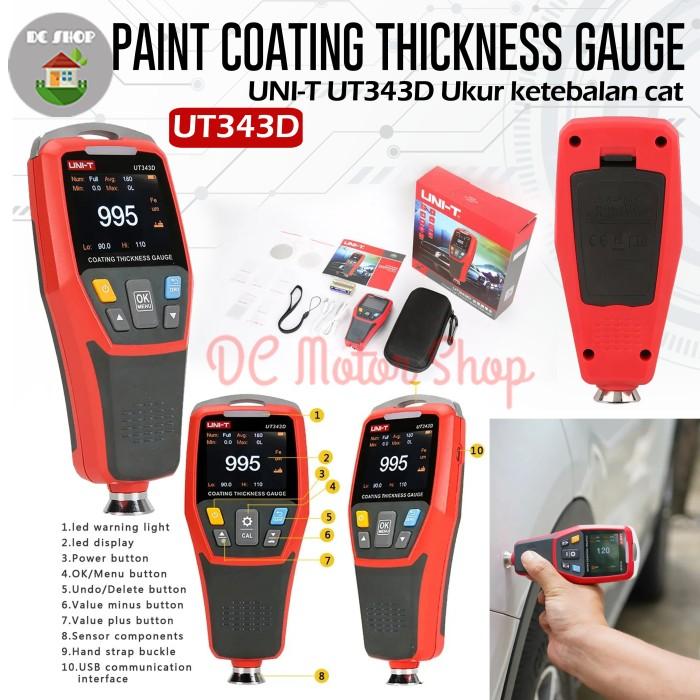 Jual UNI-T UT-343D/ UT343D Paint Coating Thickness Gauge Ukur Ketebalan ...
