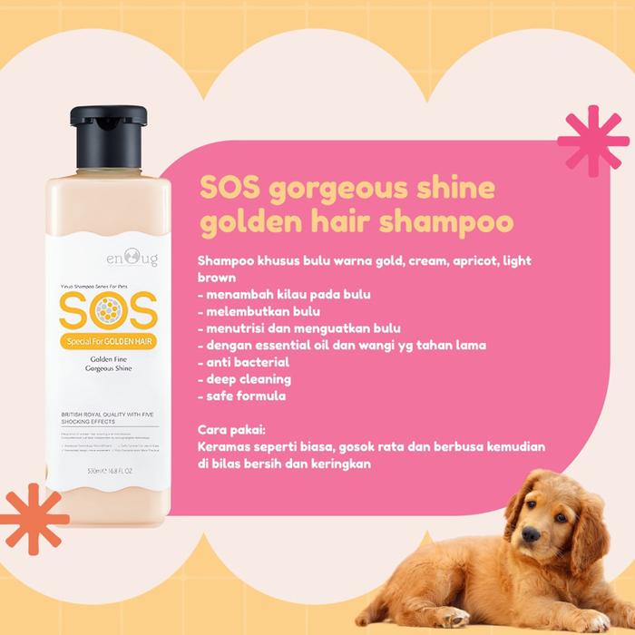 Jual SOS DOG SHAMPOO A159 - SOS Shampoo Skin Disease - Fluffy Shining ...