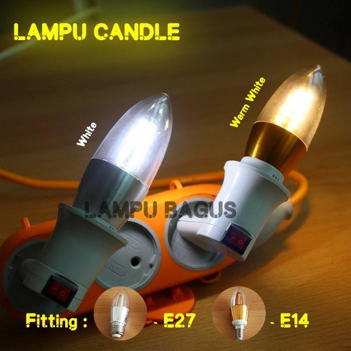 Jual Bohlam Lampu lilin led candle 5 watt - Kuning, E27 - Kab. Tangerang - Lampu Bagus | Tokopedia
