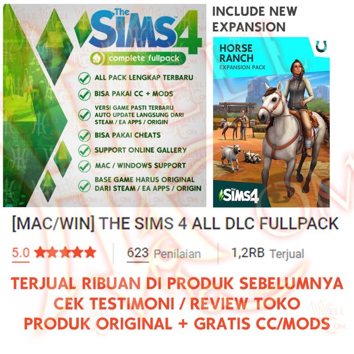 Jual THE SIMS 4 FULLPACK ALL DLC FOR THE SIMS 4 ORIGINAL [MACWINDOWS ...