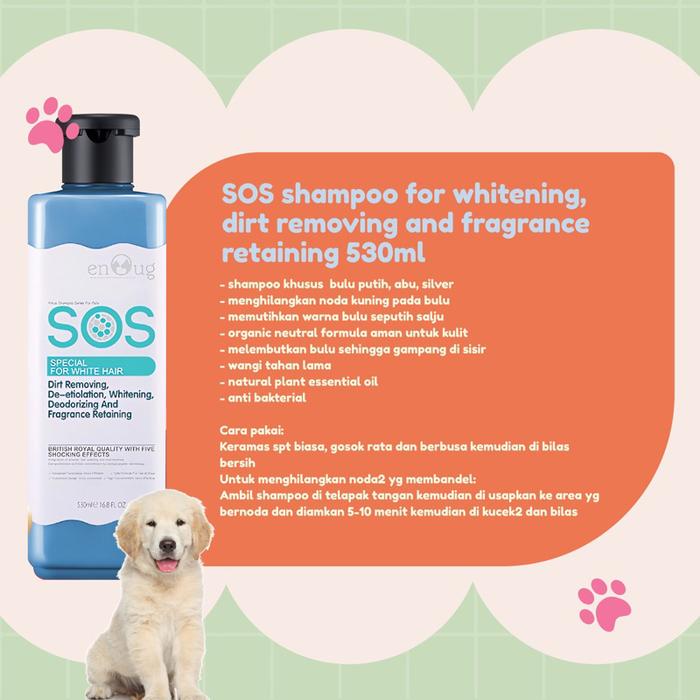 Jual SOS DOG SHAMPOO A159 - SOS Shampoo Skin Disease - Fluffy Shining ...