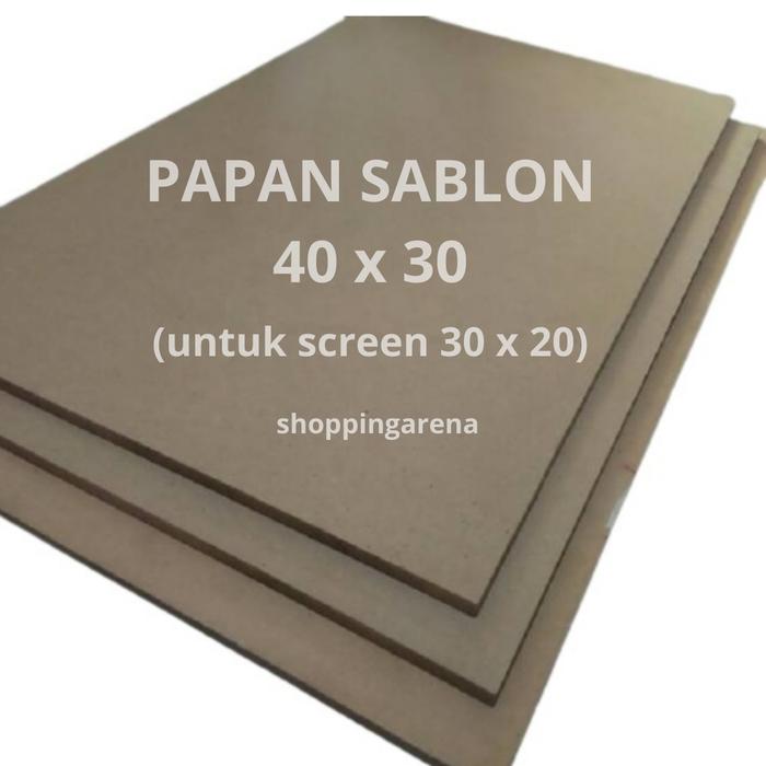 Jual New Papan Sablon 40 X 30 Untuk Screen 30 X 20 Papan Kayu Block ...