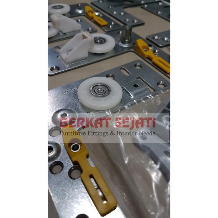 Jual RODA PINTU LEMARI SLIDING GESER HETTICH TOPLINE 22 (2 PINTU / 2 ...